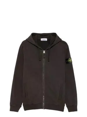 Stone Island Zip-up Hoodie - Grey