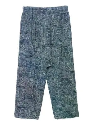 MAHARISHI Cotton-wool Blend Textured Trousers - Blue