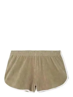 RE/DONE Terry Cloth Elastic-waistband Shorts - Green