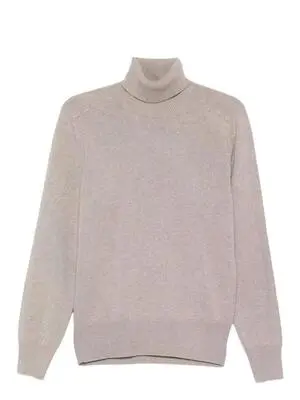 Brunello Cucinelli Turtleneck Cashmere Sweater - Neutrals