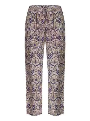 HANRO Floral-Pattern Drawstring Trousers