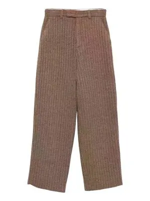 Giuseppe Di Morabito Ribbed-knit Wide Leg Trousers - Brown