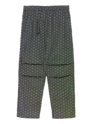 MAHARISHI Geometric-pattern Track Pants - Blue