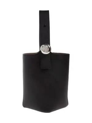 Loewe Leather Top-handle Mini Bucket Bag - Black
