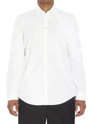 Fendi Collar Cotton Shirt - White