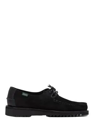 KAPTAIN SUNSHINE Suede Lace-up Loafers - Black