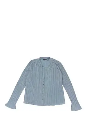 Callipygian Lurex Shirt - Blue