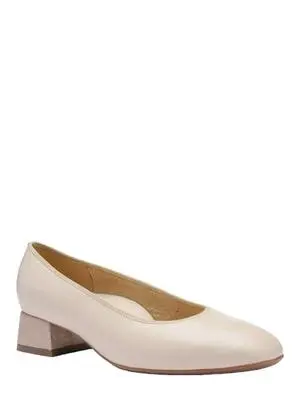 ARA Gypsum Block Heel Pump - Marmor/shell