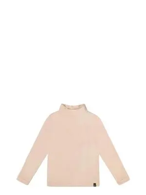 DEUX PAR DEUX Ribbed Mock Neck Top - Light Caramel