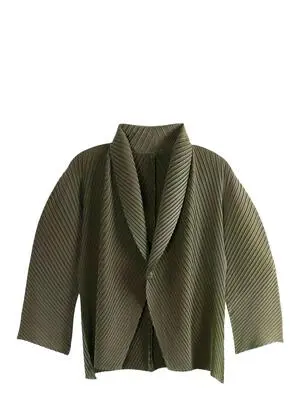 Issey Miyake Soft Fold Pleated Jacket - Green