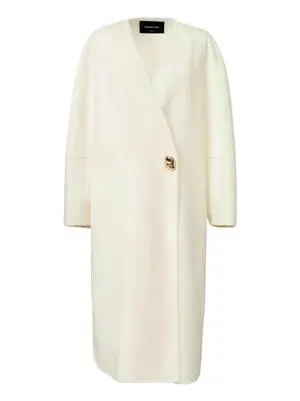 Fabiana Filippi Single-button Wrap Coat - White