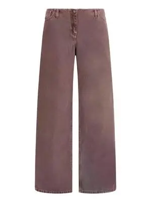 Magda Butrym Wide-leg Denim Trousers - Brown