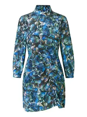 Baum Und Pferdgarten Floral Print Mini Dress - Blue