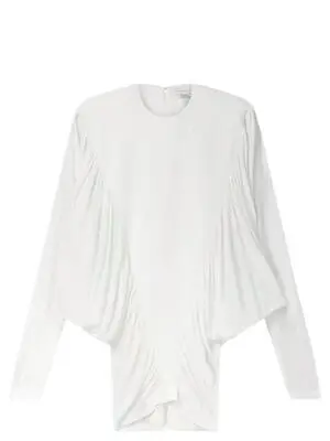 Stella McCartney Gathered-detail Mini Dress - White