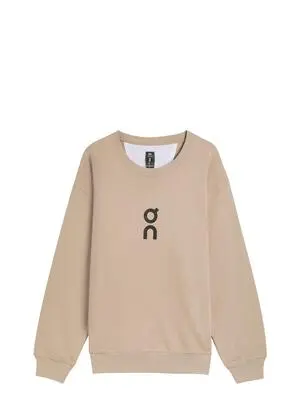 On Logo Cotton-blend Sweatshirt - Beige