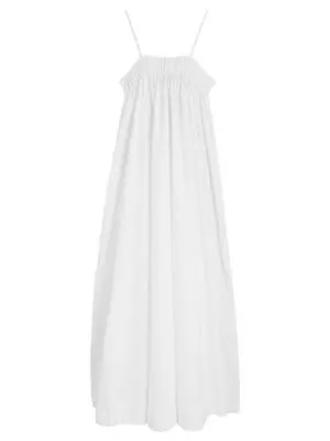 Bec & Bridge Aluca Pintuck Cotton-poplin Maxi Dress - White