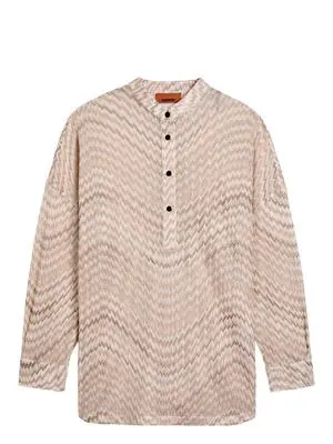 Missoni Fine-knit Zigzag Blouse - White