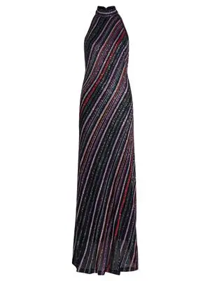 Missoni Striped Fine-knit Gown - Multicoloured