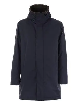Herno Hooded Padded Parka - Blue