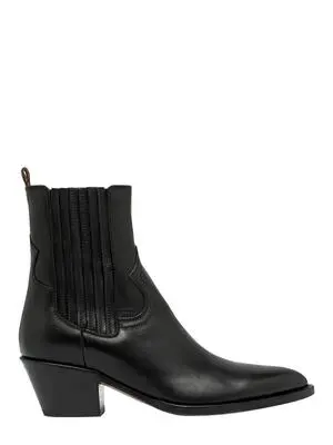 BUTTERO® 60mm Elastic-panel Ankle Boots - Black