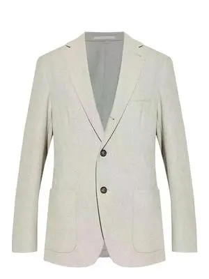 Eleventy Two-button Patch-pocket Blazer - Grey