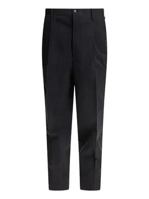 KAPTAIN SUNSHINE Pinstripe Pleated Trousers - Blue