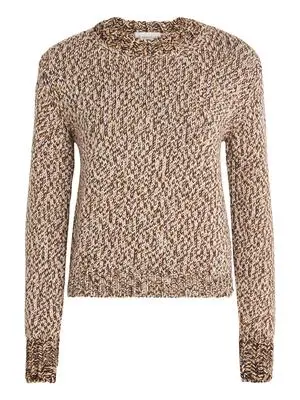 Moncler Wool Marled Crewneck Sweater - Brown