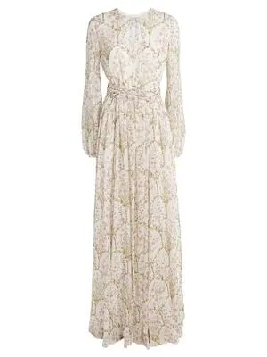 Giambattista Valli Silk-georgette Belted Gown - Ivory