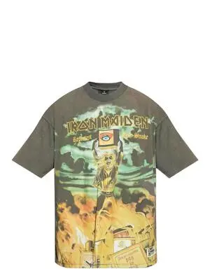 REPRESENT X Iron Maiden Steed Graphic-print T-shirt - Green