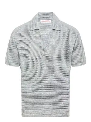 Orlebar Brown Batten Stitch Polo Shirt - Grey
