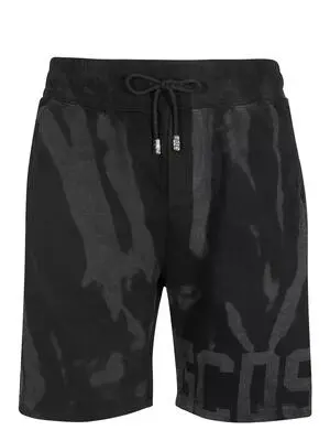Gcds Logo-print Track Shorts - Black