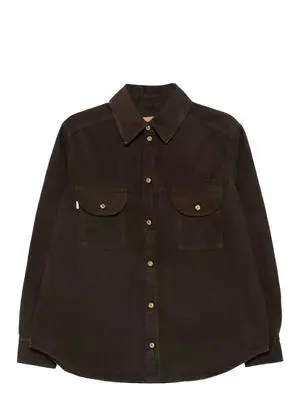 BLAZÉ MILANO Berber Double-pocket Button-down Shirt - Brown