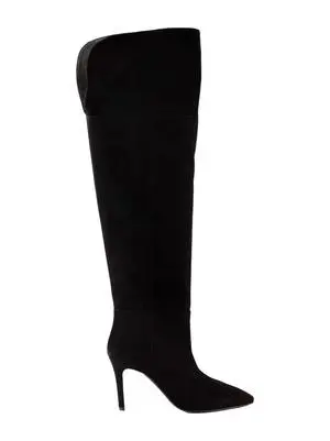 VIA ROMA 15 80mm Pointed-toe Knee-high Boots - Black