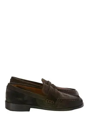 Marsèll Penny-strap Leather Loafers - Brown