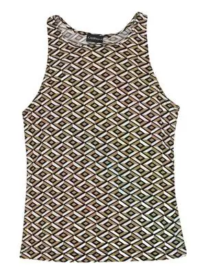 CALLIPYGIAN Geometric Print Tank Top