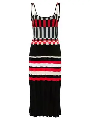 COLVILLE Madras Midi Dress