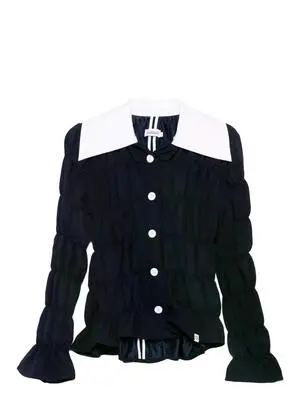 CHARLES JEFFREY Shirred Blouse - Blue