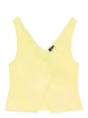 Callipygian V-neck Tank Top - Yellow