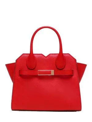 VALEXTRA Milano Buckle Shoulder Bag - Red