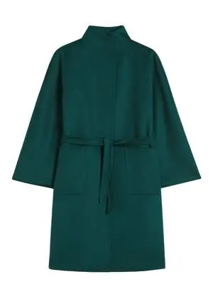 Max Mara Lilia Cashmere Wrap Coat - Green