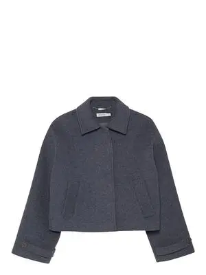 Simkhai Colby Wool-Blend Jacket Heather Grey