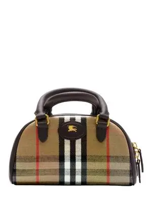 Burberry Burberry Highlands Checked Tote Bag Neutrals