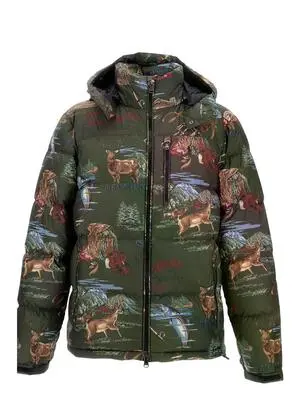 Ralph Lauren Printed Puffer Jacket - Green