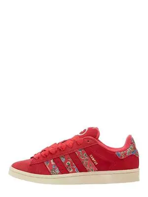 Adidas X Liberty London Campus 00s Floral-pattern Sneakers - Red
