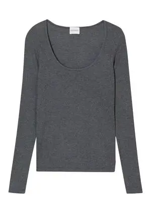 Closed Long Sleeve Top - Grey