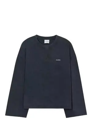 Closed Long-sleeve Top - Black