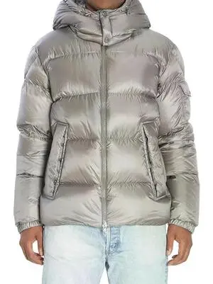 Moncler Couyere Hooded Puffer Jacket Grey
