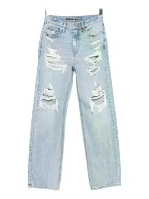 Alexander Wang Distressed-detail Jeans - Blue