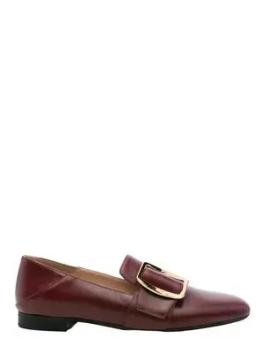 Bally Buckle-detail Leather Loafers - Red