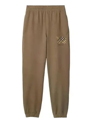 Burberry Equestrian-knight Check Jogging Pants - Brown
